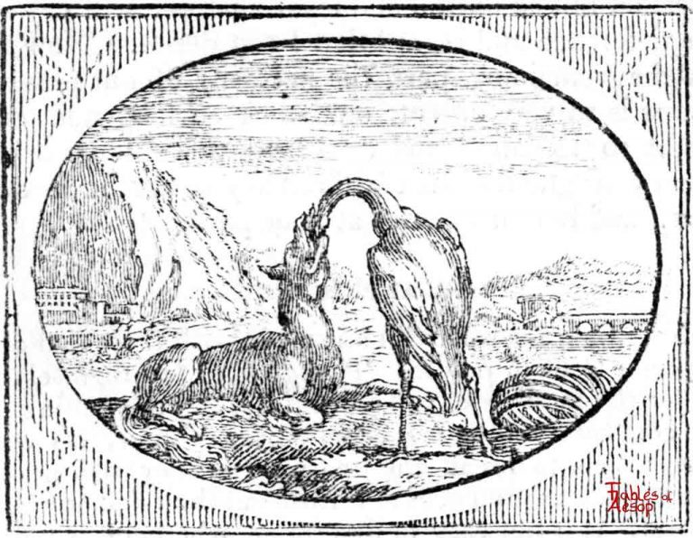 The Wolf and The Crane - Fables of Aesop