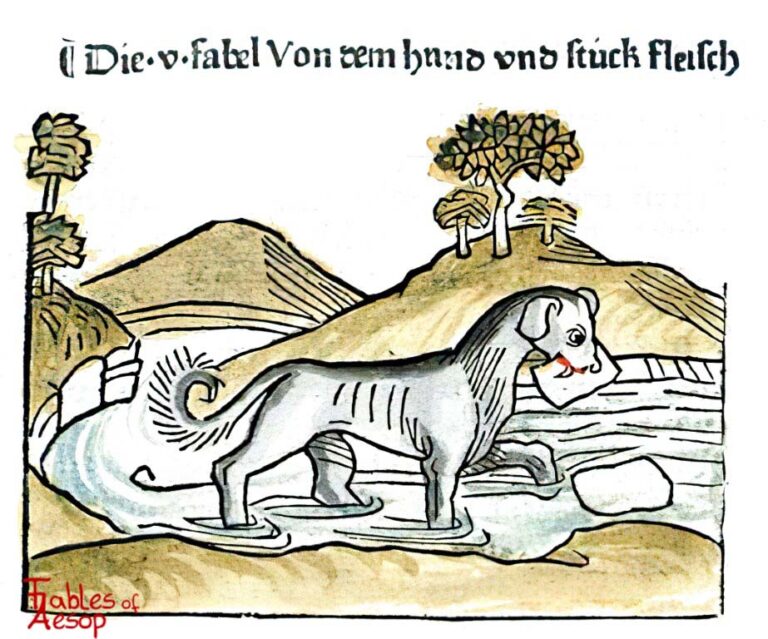 The Dog and The Shadow - Fables of Aesop